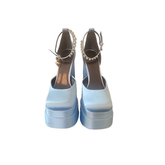 Versace | Shoes | Versace Medusa Aevitas Platform Pump Heel Size 75 In ...